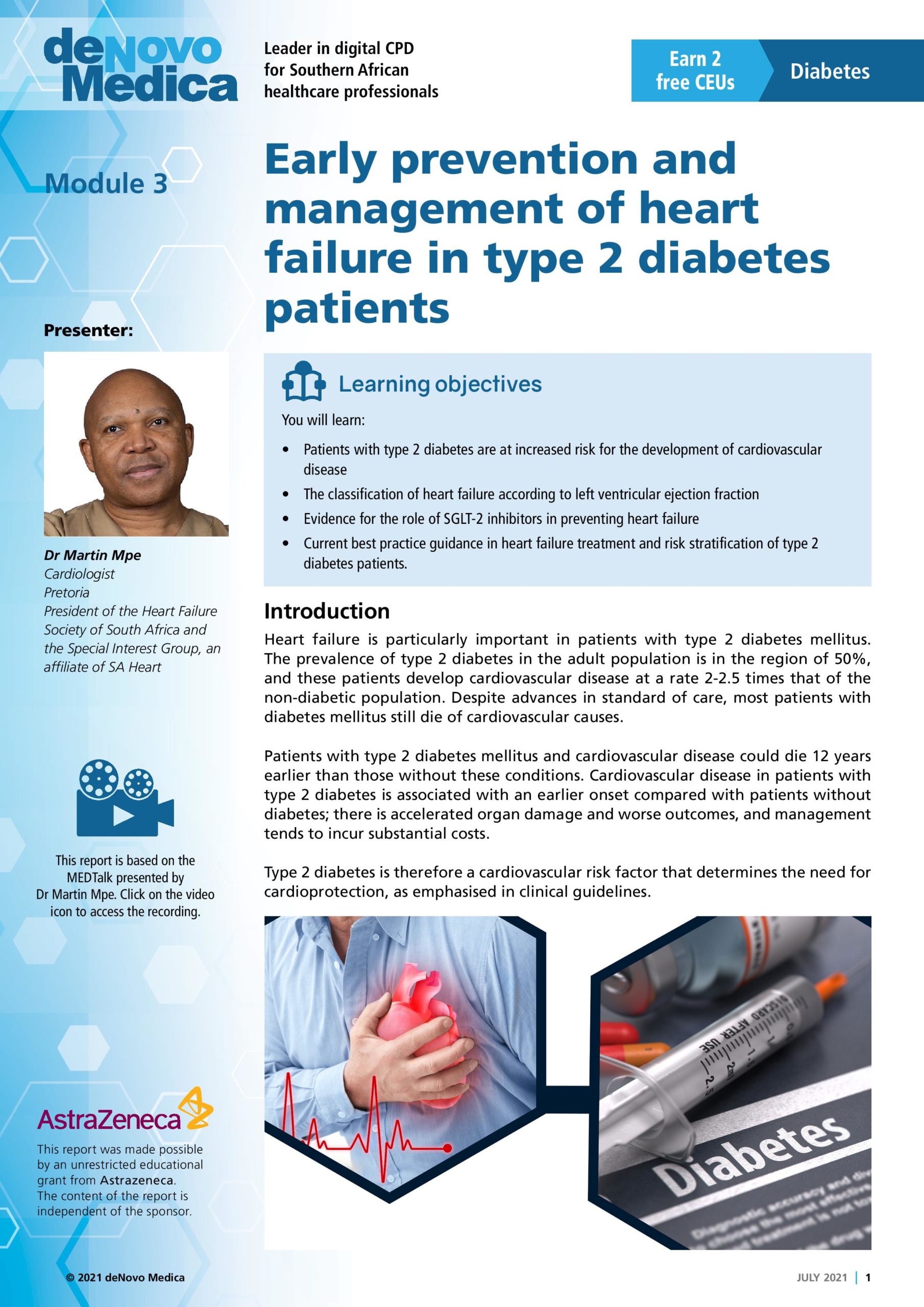 Early prevention and management of heart failure in T2DM patients ...