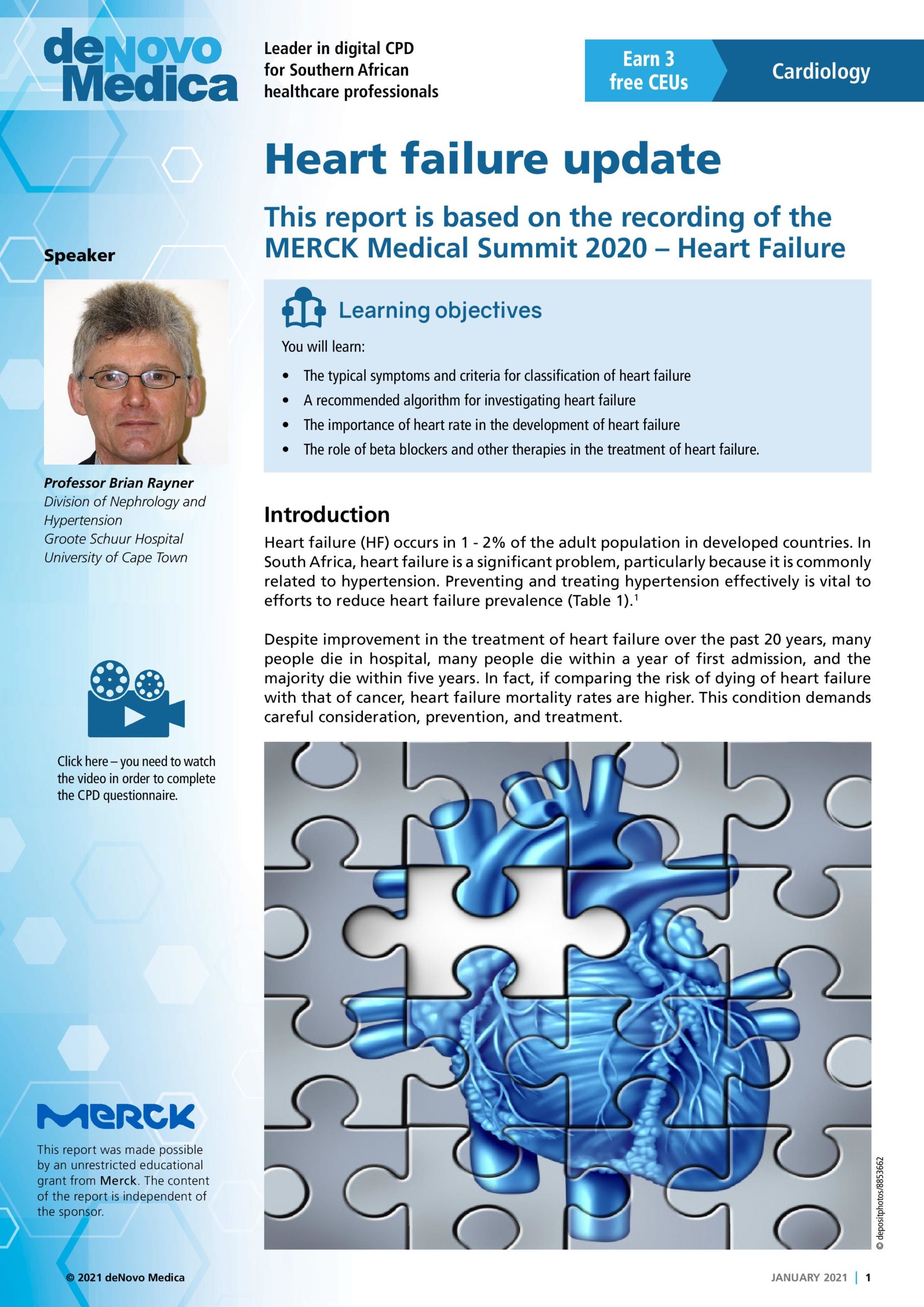 Heart failure update - deNovo Medica