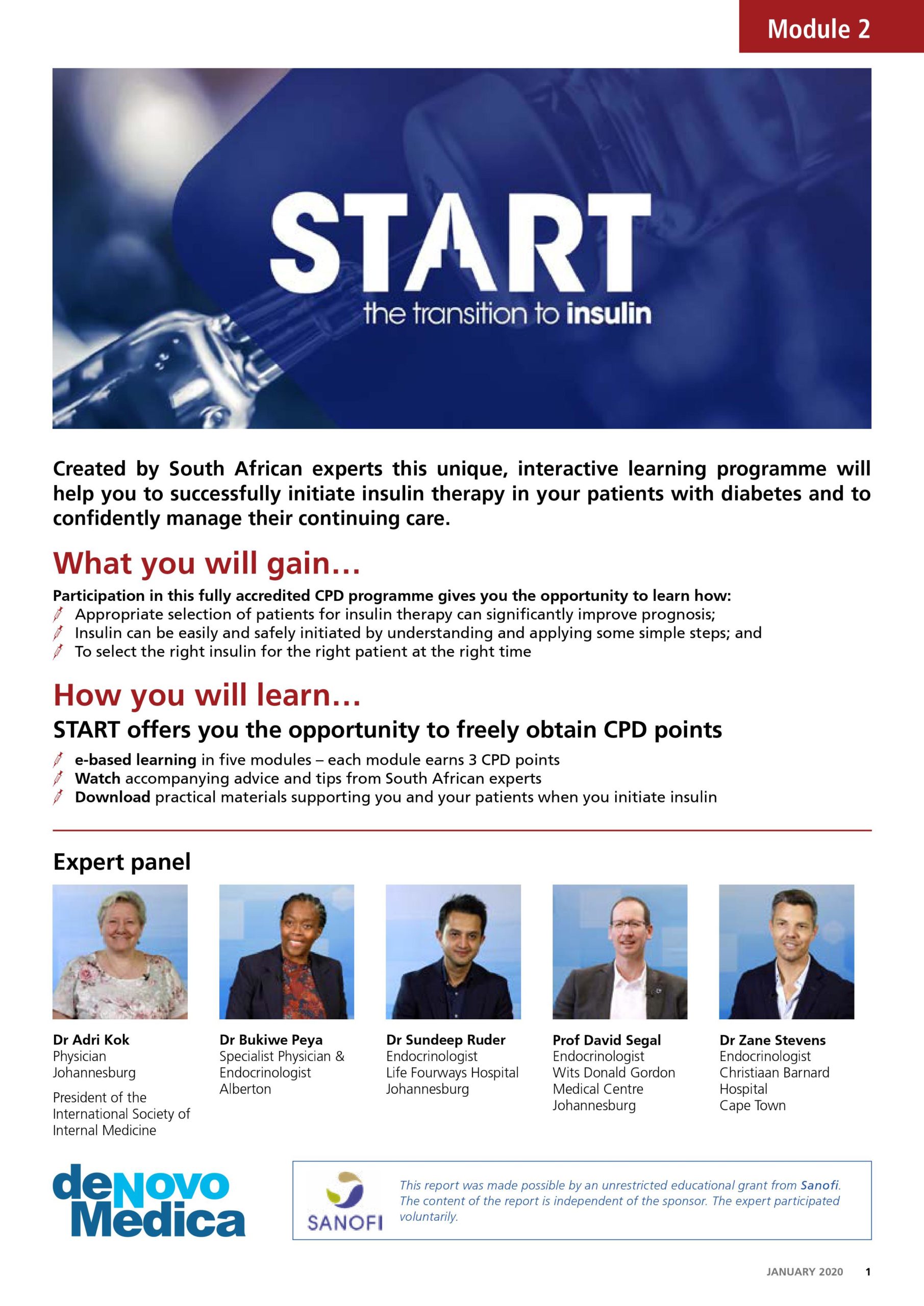 START Module 2: Insulins: An introduction - deNovo Medica